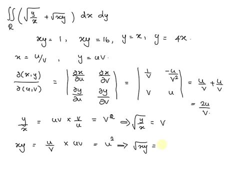solved let r be the region in the first quadrant of the xy plane bounded by the hyperbolas xy