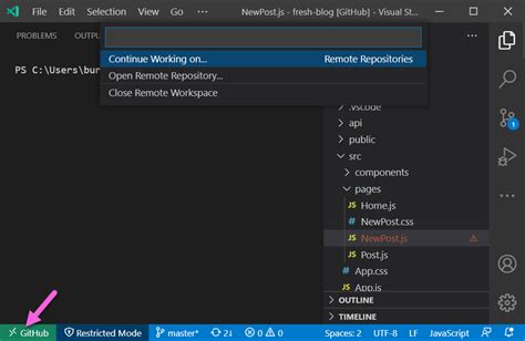 How To Open Any Repo In Vs Code Without Cloning It