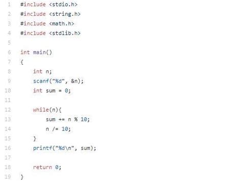 hackerrank solution for sum of digits of a five digit number