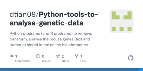 GitHub Dtian09 Python Tools To Analyse Genetic Data Python Programs