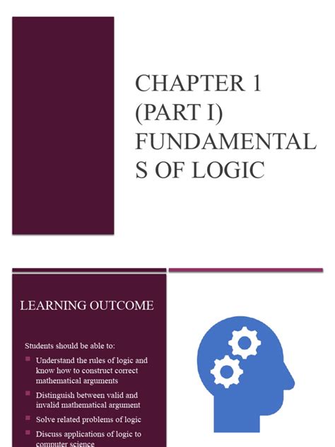 chapter1 part1 logic pdf logic proposition