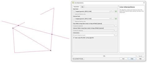Finding Intersections Of Features In One Line Layer Using QGIS