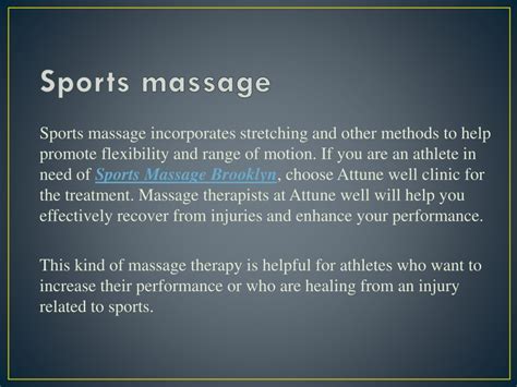 Ppt Types Of Massage Therapy Treatments To Improve Your General Health Powerpoint Presentation