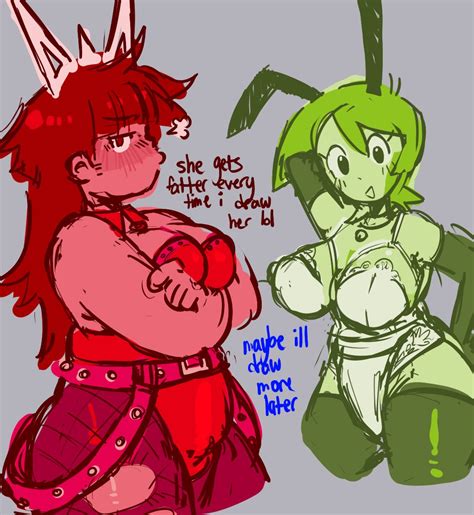 Rule 34 2girls Angry Battle For Dream Island Bfb Bfdi Blush Breasts Bunny Ears Chubby Chubby