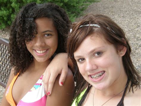 Buddies Stock Image Image Of Cute Girls Outside Females 6274629