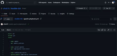 Deploy Ansible Playbook Using GitHub Action DevOps Tricks