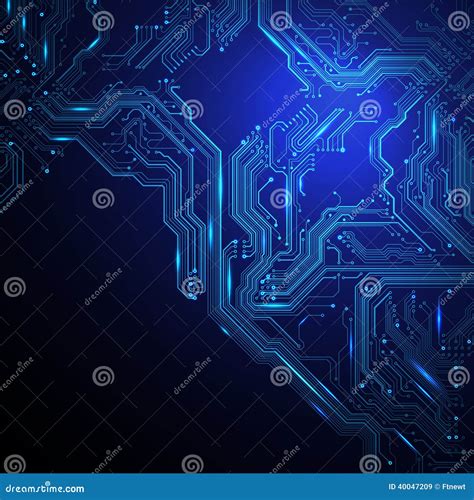 Technological Vector Background Stock Vector Illustration Of