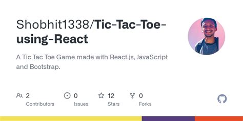 github shobhit1338 tic tac toe using react a tic tac toe game made with react js javascript