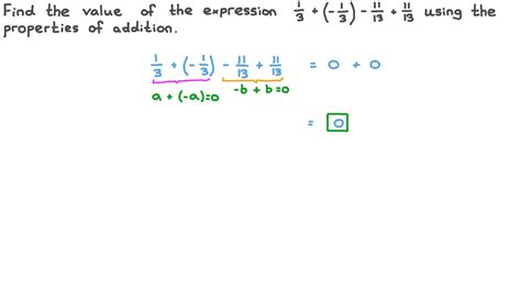 question video evaluating an expression involving the sum and difference of rational numbers