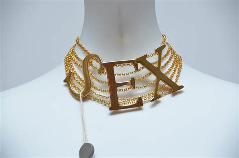 Dolce And Gabbana 2003 Sex Choker Necklace New With Box And Tags At 1stdibs Dolce And