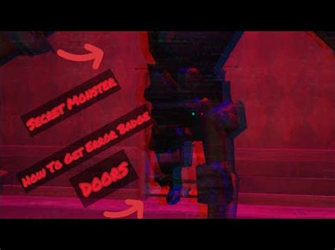 How To Get Error Badge And Secret Monster Doors Roblox Youtube