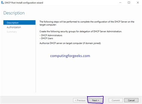 Install And Configure DHCP Server On Windows Server 2019