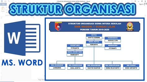 Tutorial Membuat Struktur Organisasi Di Ms Word YouTube