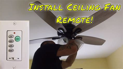 How To Install A Ceiling Fan Remote Control YouTube