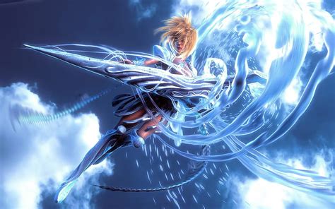 Halibels Cascada Halibel Liquid Cg Clouds Espada Anime Arrancar Realistic Hd Wallpaper