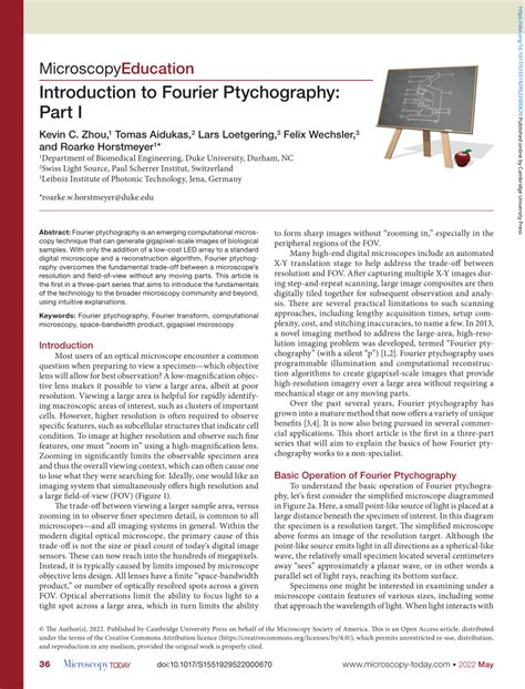 pdf introduction to fourier ptychography part i