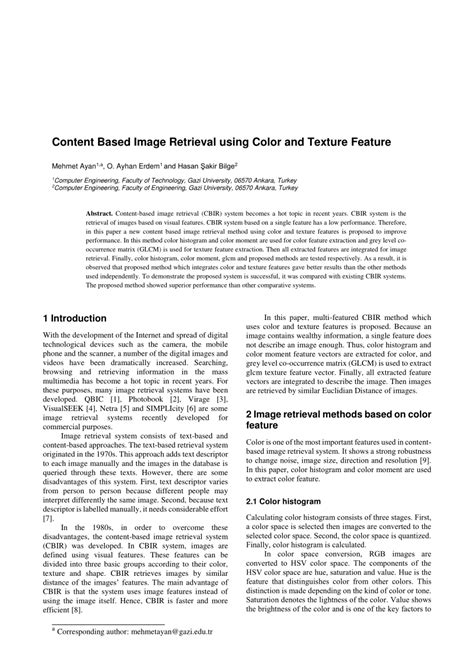 pdf multi featured content based image retrieval using color and texture features