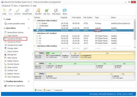 Convert Primary Partition To Logical And Vice Versa
