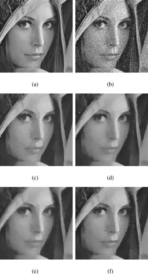 denoising results for part of lena with 0 01 a original image b download scientific