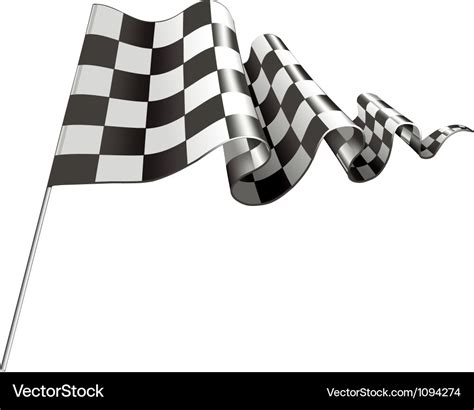 Checkered Flag Royalty Free Vector Image VectorStock