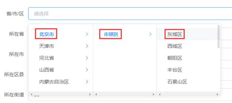 省市区三级联动选择组件前端实现 前端省市 csdn博客