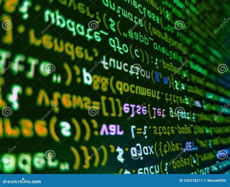 lines of html code visible coding programmer abstract background software developer