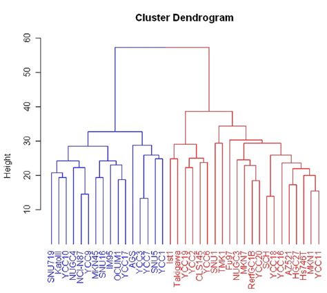 Hierarchical Clustering Using R To Cluster Based On Euclidean Distance And A Complete Linkage