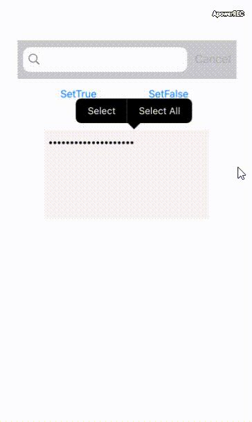C How Can I Implement Hide Show Password Style Experience For IOS