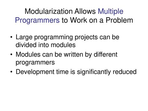 modules subroutines procedures functions or methods ppt download