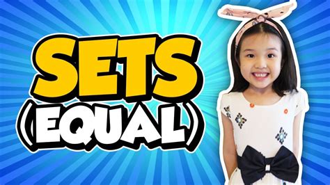 sets equal youtube