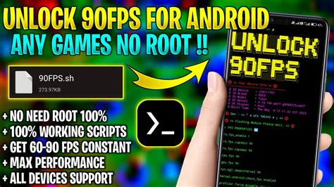 How To Unlock 90FPS No Root Enable 90 FPS For Android Any Games
