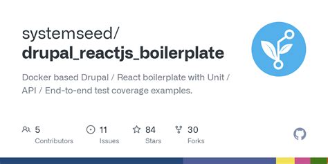 GitHub Systemseed Drupal Reactjs Boilerplate Docker Based Drupal