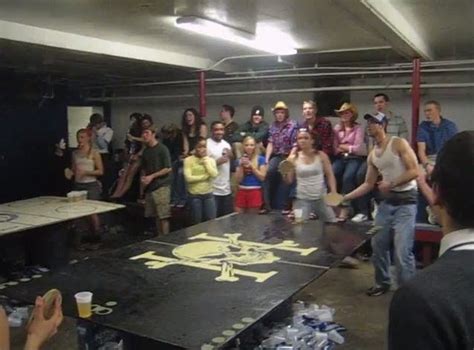 College Drinking Beer Pong
