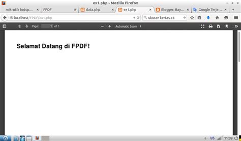 membuat laporan pdf dengan fpdf pada php
