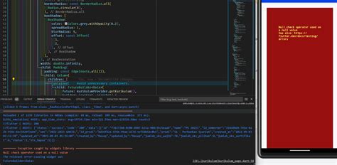 dart how to solve null check operator in flutter stack overflow