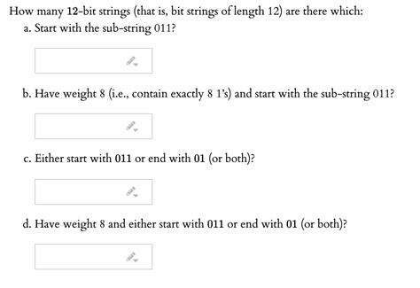 solved how many 12 bit strings that is bit strings of