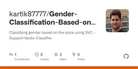 github kartik87777 gender classification based on voice classifying gender based on the voice