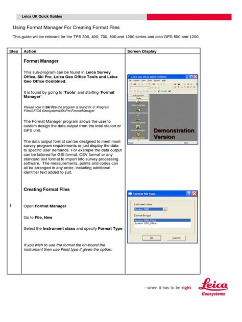 lgo quick start guide format manager pdf file format comma separated values