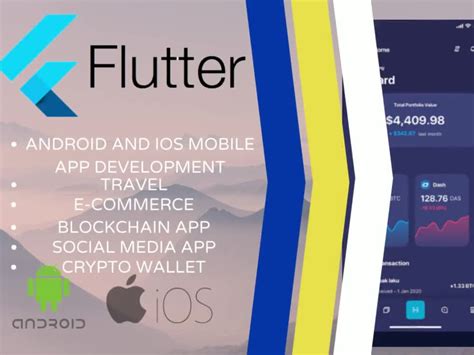 flutter app development for android and ios mobile app crypto wallet app upwork