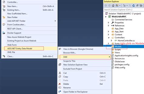 asp implementing webgrid in mvc step by step integration qa with experts
