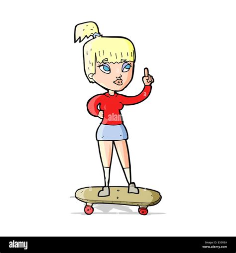 Cartoon Skater Girl Ausgeschnittene Stockfotos Und Bilder Alamy