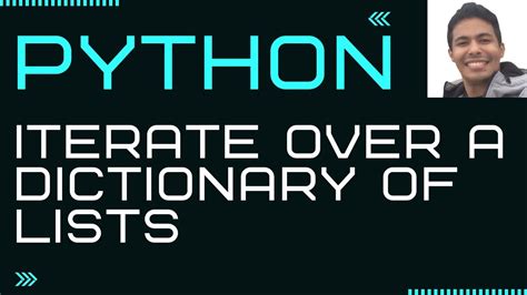 How To Iterate Over A Dictionary Of Lists In Python Youtube