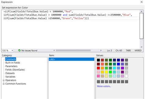 SSRS IIF Switch And Choose Functions