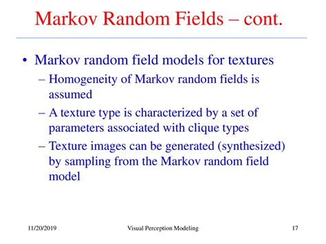 outline texture modeling continued markov random field models ppt download