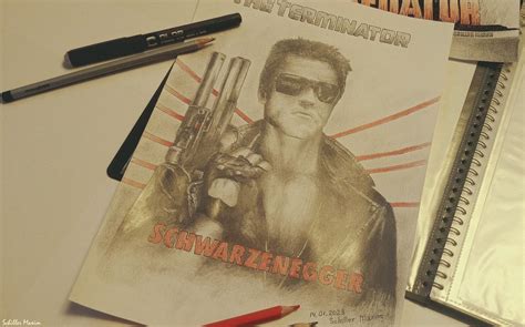 Drawing The Terminator Arnold Schwarzenegger Author Schiller Maxim Dw 2023 14012023 в 2023 г