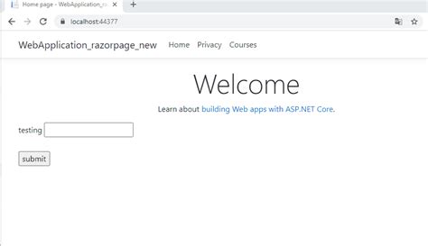 core razor pages onpost set value of textbox stack overflow