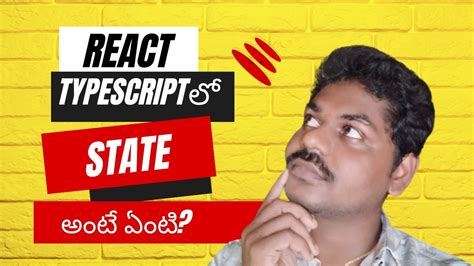 React Typescript Crash Course Part 2 Lecture 1 Tsx And State In Telugu Venkateshmogili