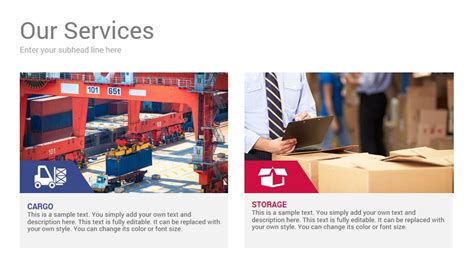 Logistics Keynote Presentation Template SlideSalad
