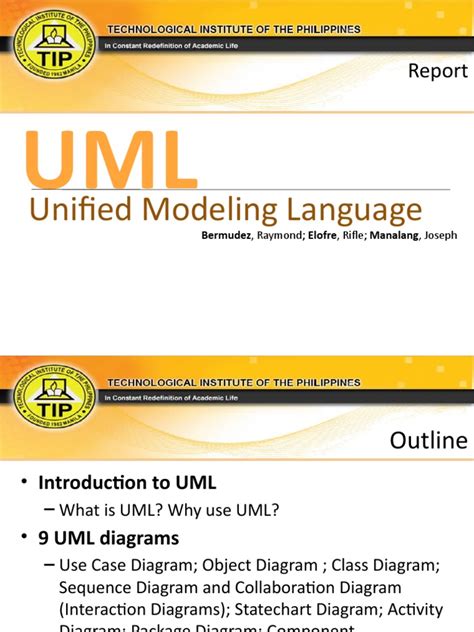 unified modeling language bermudez raymond elofre rifle manalang joseph pdf unified