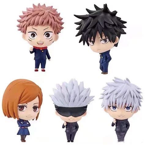 Buy 5PC Anime Jujutsu Kaisen Figure Gojo Satoru Itadori Yuji Action